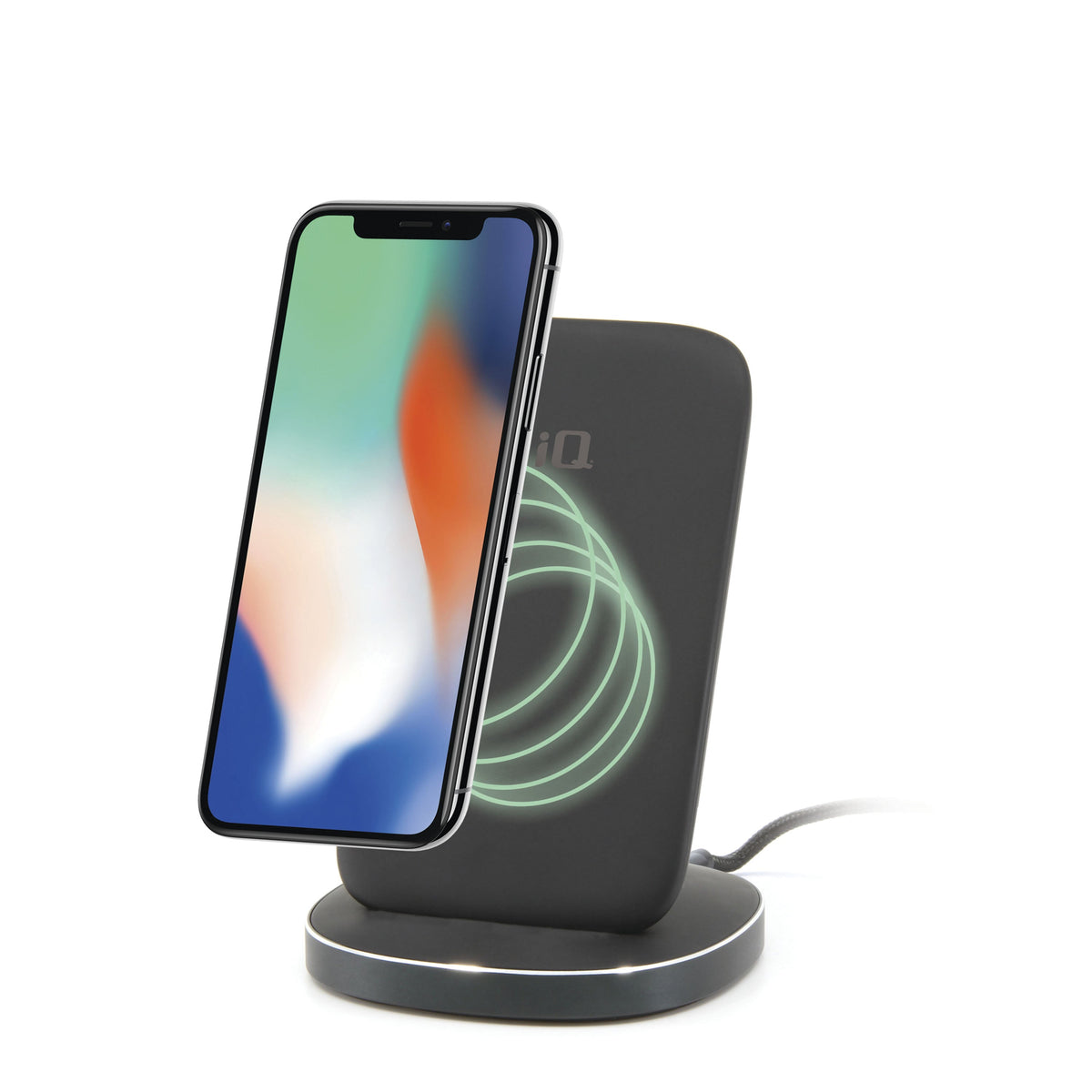 iQ Wireless Qi Charging Stand with 1 Port QC 3.0 Charger – BuyIt